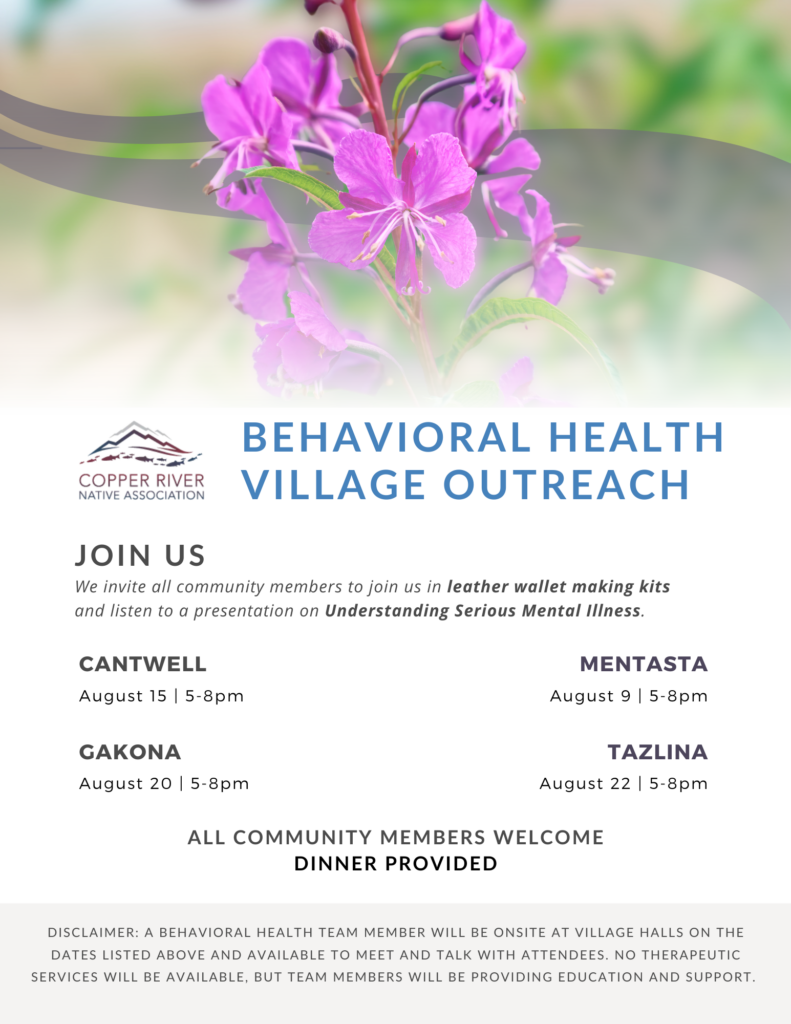 Behavioral Health Outreach | Copper River Native Association
